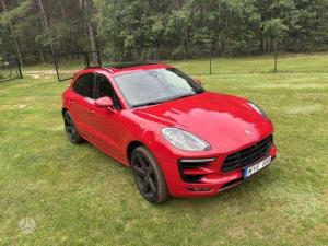 Red Porsche Macan 2017 in Vilnius, with an engine capacity of 3.00 L and mileage of 94 thousand km for 31000 €, photo  on AUTOMOTO.COM.LV