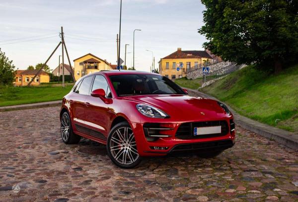 Sarkans Porsche Macan 2017 Alīta, ar dzinēja tilpumu 3.60 L un nobraukumu 45 tūkst. km par 39500 €, foto 1 vietnē AUTOMOTO.COM.LV