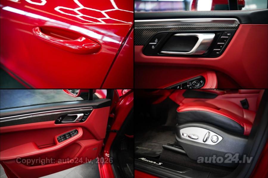 Red Porsche Macan 2019 in Tallinn, with an engine capacity of 3.00 L and mileage of 83 thousand km for 52900 €, photo 12 on AUTOMOTO.COM.LV
