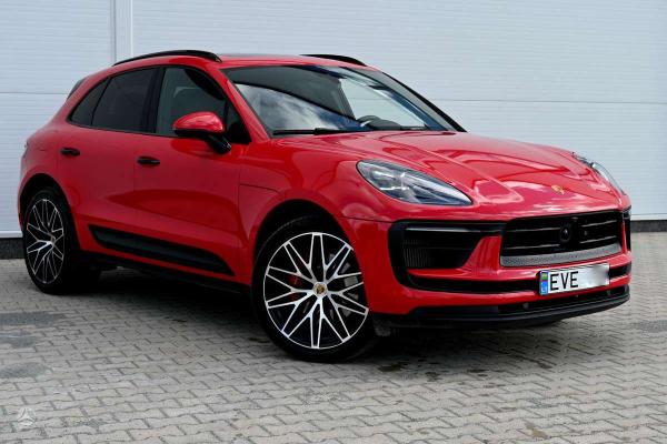 Sarkans Porsche Macan 2022 Kretinga, ar dzinēja tilpumu 2.89 L un nobraukumu 32 tūkst. km par 50899 €, foto 1 vietnē AUTOMOTO.COM.LV