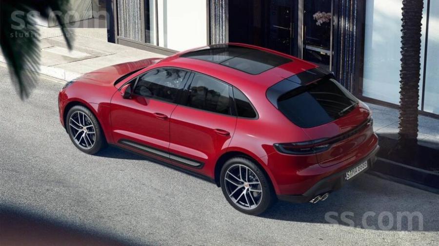 Red Porsche Macan 2023 in Riga, with an engine capacity of 3.00 L and mileage of 17 thousand km for 65000 €, photo 5 on AUTOMOTO.COM.LV