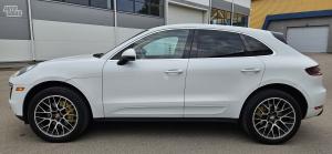 White Porsche Macan 2015 in Kaunas, with an engine capacity of 3.00 L and mileage of 315 thousand km for 16500 €, photo 8 on AUTOMOTO.COM.LV