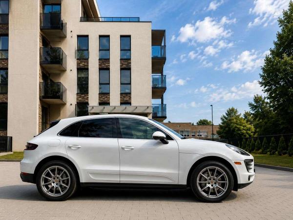 White Porsche Macan 2015 in Vilnius, with an engine capacity of 2.97 L and mileage of 204 thousand km for 21990 €, photo 3 on AUTOMOTO.COM.LV