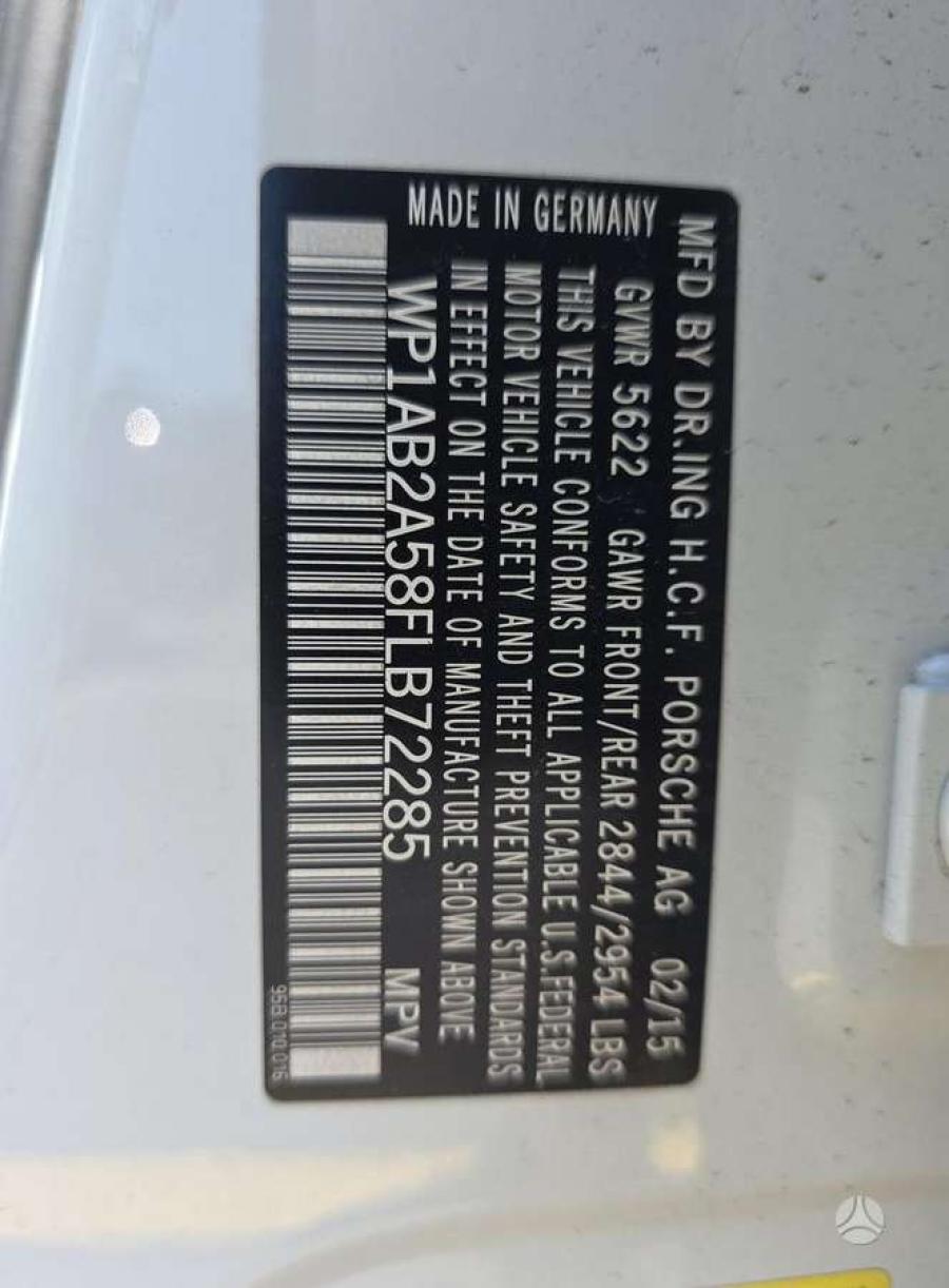 Balts Porsche Macan 2015 Ukmergė, ar dzinēja tilpumu 3.00 L un nobraukumu 231 tūkst. km par 13100 €, foto 20 vietnē AUTOMOTO.COM.LV