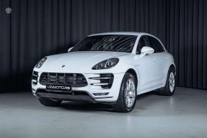 White Porsche Macan 2016 in Vilnius, with an engine capacity of 3.60 L and mileage of 48 thousand km for 32999 €, photo  on AUTOMOTO.COM.LV
