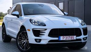 White Porsche Macan 2017 in Siauliai, with an engine capacity of 3.00 L and mileage of 190 thousand km for 23150 €, photo  on AUTOMOTO.COM.LV