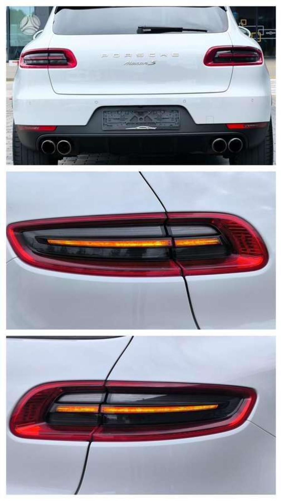 White Porsche Macan 2017 in Siauliai, with an engine capacity of 3.00 L and mileage of 190 thousand km for 23150 €, photo 32 on AUTOMOTO.COM.LV