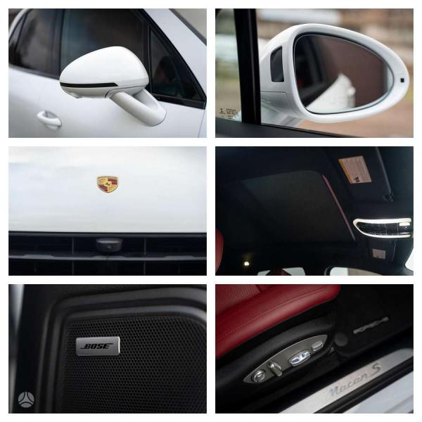 White Porsche Macan 2021 in Kaunas, with an engine capacity of 3.00 L and mileage of 62 thousand km for 45000 €, photo 11 on AUTOMOTO.COM.LV