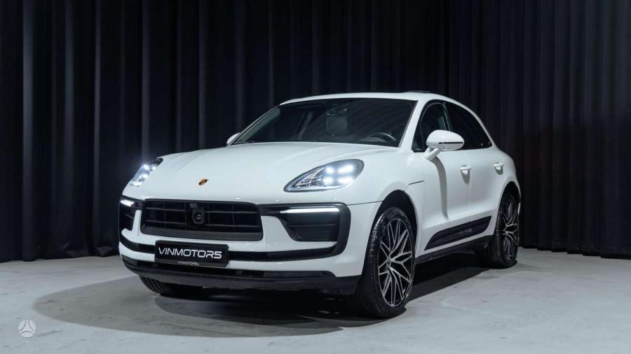 Balts Porsche Macan 2023 Viļņa, ar dzinēja tilpumu 2.00 L un nobraukumu 6 tūkst. km par 48900 €, foto 1 vietnē AUTOMOTO.COM.LV