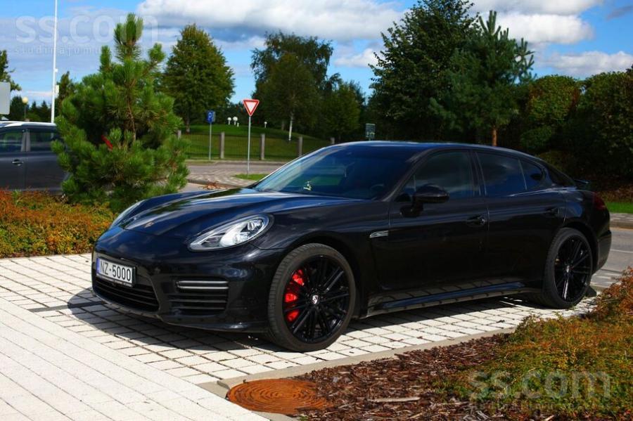 Black Porsche Panamera 2014 in Riga, with an engine capacity of 3.00 L and mileage of 174 thousand km for 20850 €, photo 1 on AUTOMOTO.COM.LV