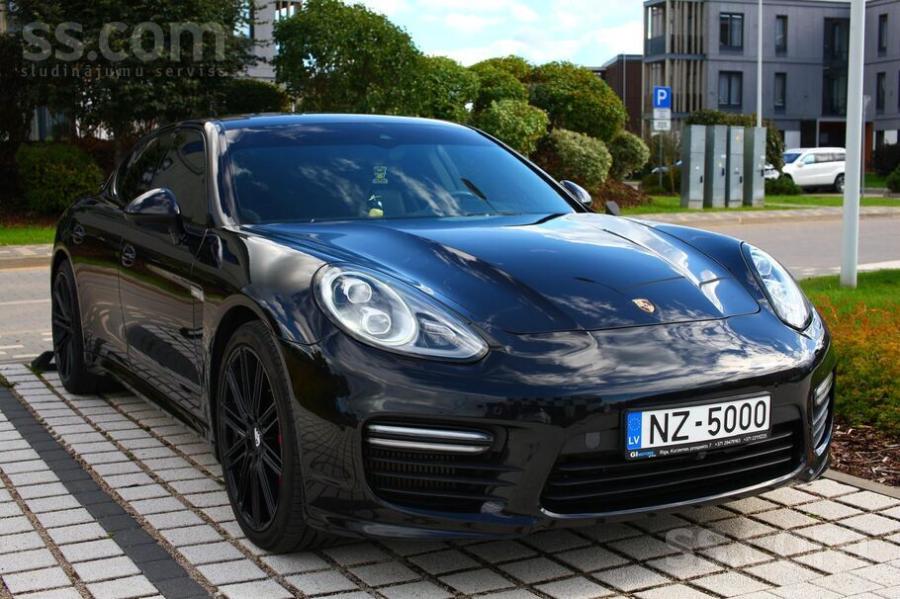 Black Porsche Panamera 2014 in Riga, with an engine capacity of 3.00 L and mileage of 174 thousand km for 20850 €, photo 5 on AUTOMOTO.COM.LV