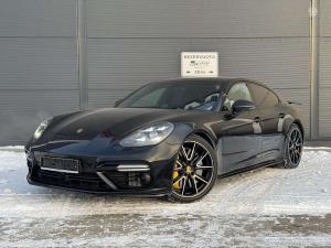 Black Porsche Panamera 2018 in Vilnius, with an engine capacity of 4.00 L and mileage of 64 thousand km for 66500 €, photo  on AUTOMOTO.COM.LV