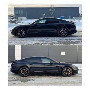 Black Porsche Panamera 2018 in Vilnius, with an engine capacity of 4.00 L and mileage of 64 thousand km for 66500 €, photo 9 on AUTOMOTO.COM.LV