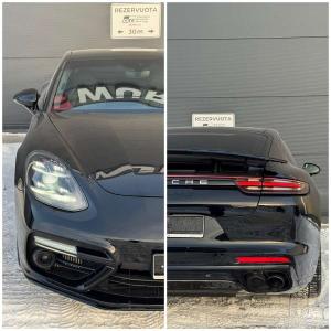 Black Porsche Panamera 2018 in Vilnius, with an engine capacity of 4.00 L and mileage of 64 thousand km for 66500 €, photo 14 on AUTOMOTO.COM.LV