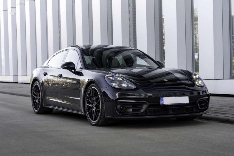 Black Porsche Panamera 2021 in Vilnius, with an engine capacity of 2.89 L and mileage of 170 thousand km for 57900 €, photo 6 on AUTOMOTO.COM.LV