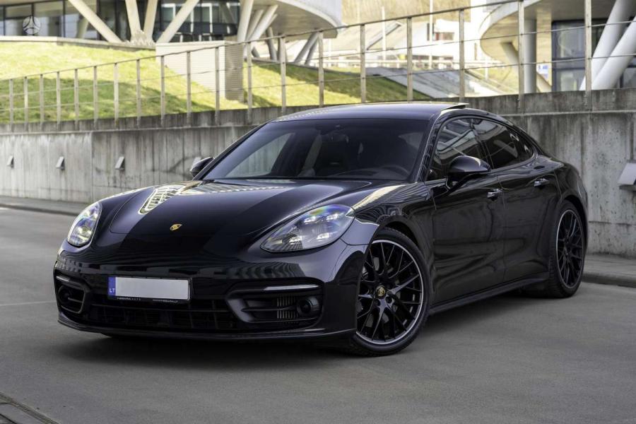 Black Porsche Panamera 2021 in Vilnius, with an engine capacity of 2.89 L and mileage of 170 thousand km for 57900 €, photo 10 on AUTOMOTO.COM.LV