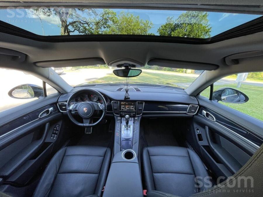 Black Porsche Panamera 2014 in Jurmala, with an engine capacity of 3.00 L and mileage of 0 thousand km for 21450 €, photo 24 on AUTOMOTO.COM.LV