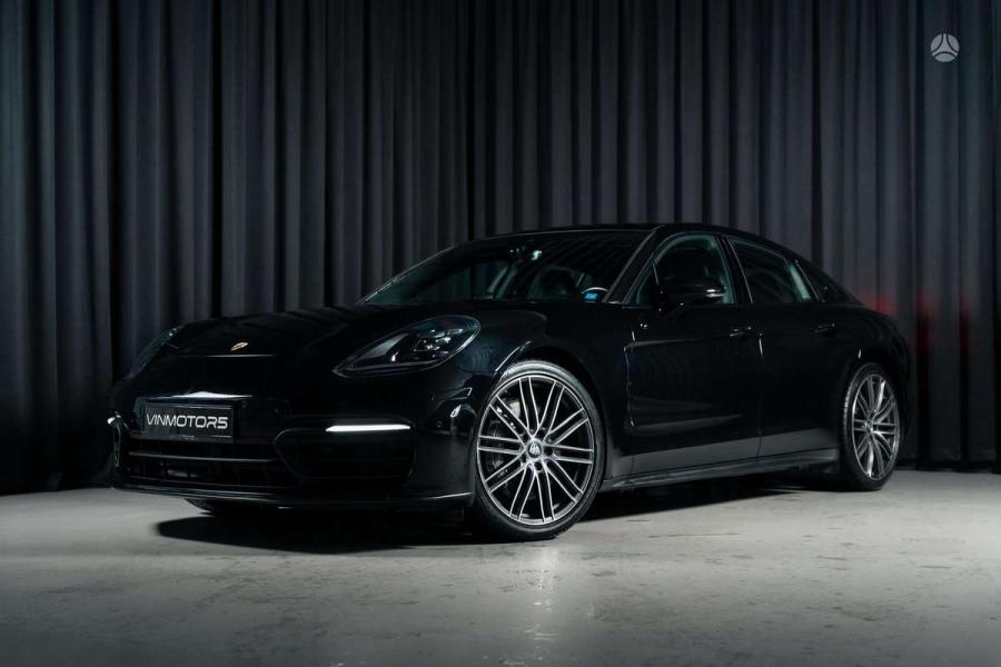 Black Porsche Panamera 2021 in Vilnius, with an engine capacity of 2.89 L and mileage of 69 thousand km for 51500 €, photo 1 on AUTOMOTO.COM.LV