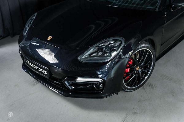 Black Porsche Panamera 2022 in Vilnius, with an engine capacity of 4.00 L and mileage of 12 thousand km for 104999 €, photo 8 on AUTOMOTO.COM.LV