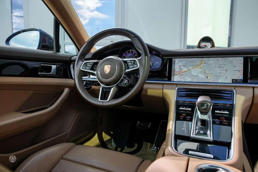 Синий Порше Панамера 2018 в Каунас, объемом двигателя 2.89 л и пробегом 97 тыс. км за 39450 €, фото 20 на AUTOMOTO.COM.LV