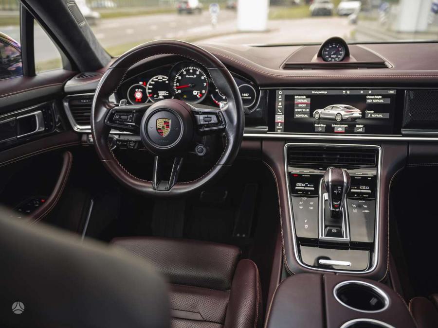 Blue Porsche Panamera 2021 in Vilnius, with an engine capacity of 4.00 L and mileage of 170 thousand km for 79911 €, photo 29 on AUTOMOTO.COM.LV