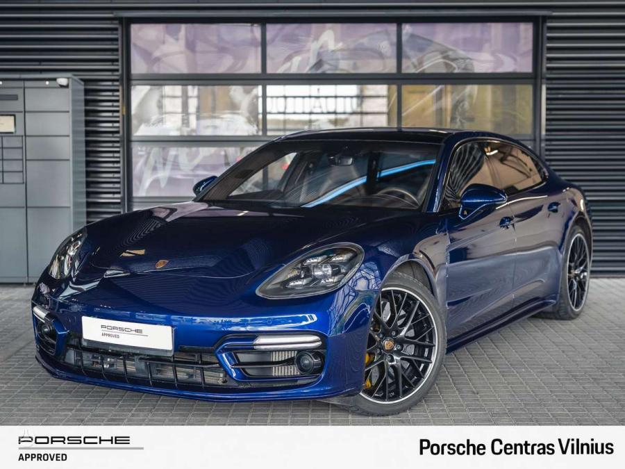 Zils Porsche Panamera 2022 Viļņa, ar dzinēja tilpumu 4.00 L un nobraukumu 58 tūkst. km par 109911 €, foto 1 vietnē AUTOMOTO.COM.LV