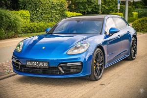 Blue Porsche Panamera 2019 in Riga, with an engine capacity of 4.00 L and mileage of 100 thousand km for 52990 €, photo  on AUTOMOTO.COM.LV