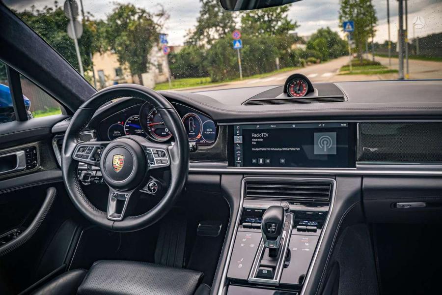 Синий Порше Панамера 2019 в Рига, объемом двигателя 4.00 л и пробегом 100 тыс. км за 52990 €, фото 12 на AUTOMOTO.COM.LV
