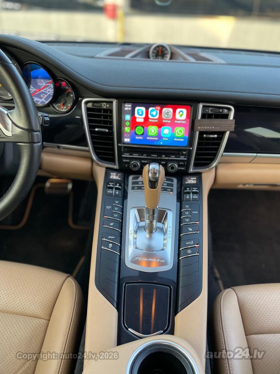 Brūns Porsche Panamera 2013 Rīga, ar dzinēja tilpumu 3.00 L un nobraukumu 290 tūkst. km par 21990 €, foto 12 vietnē AUTOMOTO.COM.LV