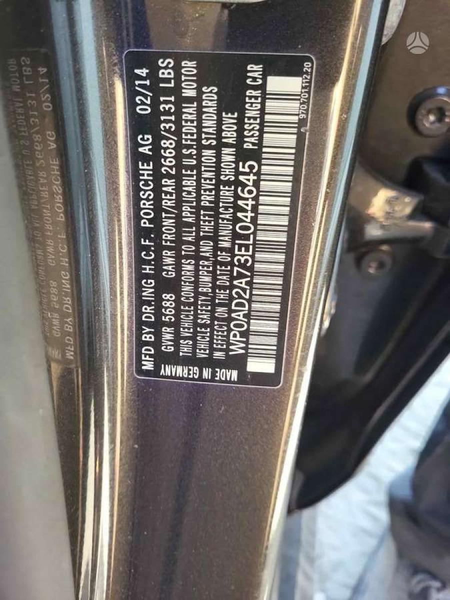 Brown Porsche Panamera 2014 in Kaunas, with an engine capacity of 3.00 L and mileage of 140 thousand km for 10300 €, photo 15 on AUTOMOTO.COM.LV