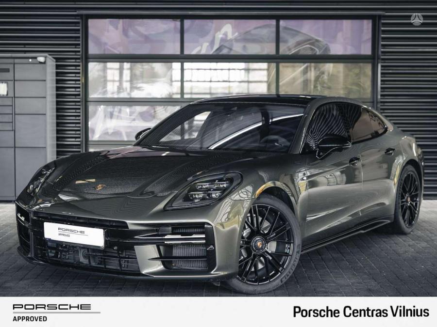Zaļš Porsche Panamera 2025 Viļņa, ar dzinēja tilpumu 4.00 L un nobraukumu 28 tūkst. km par 155911 €, foto 1 vietnē AUTOMOTO.COM.LV