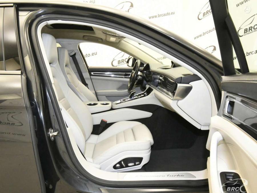 Grey Porsche Panamera 2017 in Vilnius, with an engine capacity of 4.00 L and mileage of 141 thousand km for 47900 €, photo 6 on AUTOMOTO.COM.LV