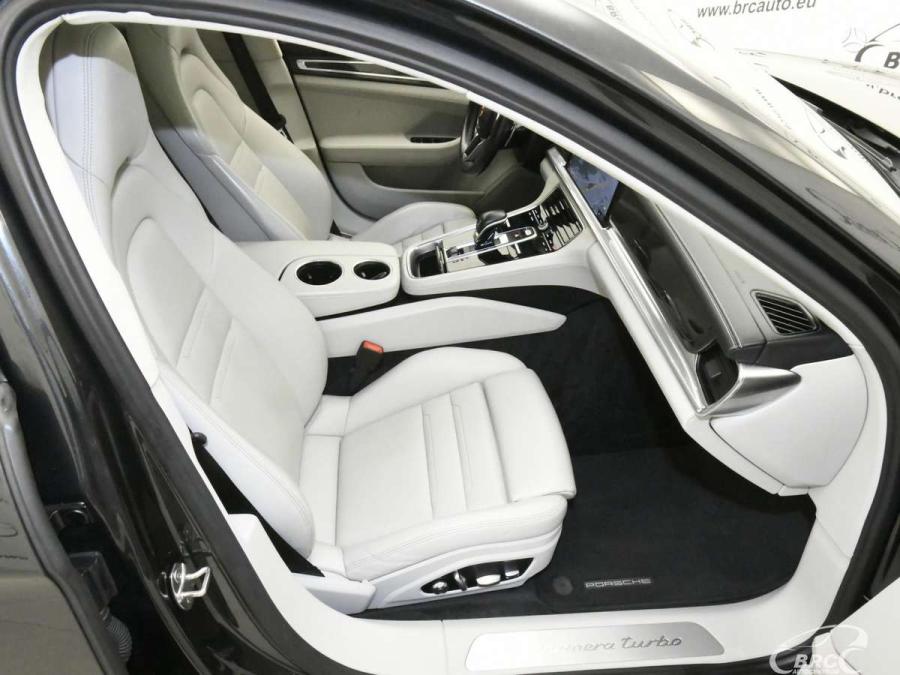 Grey Porsche Panamera 2017 in Vilnius, with an engine capacity of 4.00 L and mileage of 141 thousand km for 47900 €, photo 7 on AUTOMOTO.COM.LV