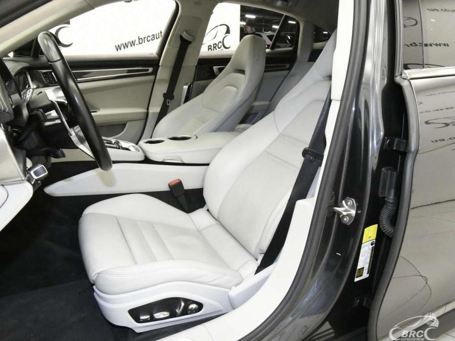 Grey Porsche Panamera 2017 in Vilnius, with an engine capacity of 4.00 L and mileage of 141 thousand km for 47900 €, photo 28 on AUTOMOTO.COM.LV