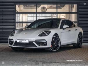 Grey Porsche Panamera 2017 in Vilnius, with an engine capacity of 4.00 L and mileage of 142 thousand km for 49500 €, photo  on AUTOMOTO.COM.LV