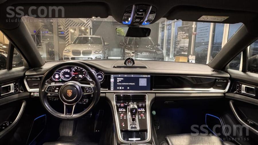 Pelēks Porsche Panamera 2018 Rīga, ar dzinēja tilpumu 2.90 L un nobraukumu 196 tūkst. km par 43500 €, foto 13 vietnē AUTOMOTO.COM.LV