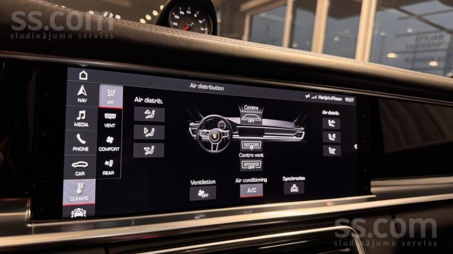 Pelēks Porsche Panamera 2018 Rīga, ar dzinēja tilpumu 2.90 L un nobraukumu 196 tūkst. km par 43500 €, foto 22 vietnē AUTOMOTO.COM.LV