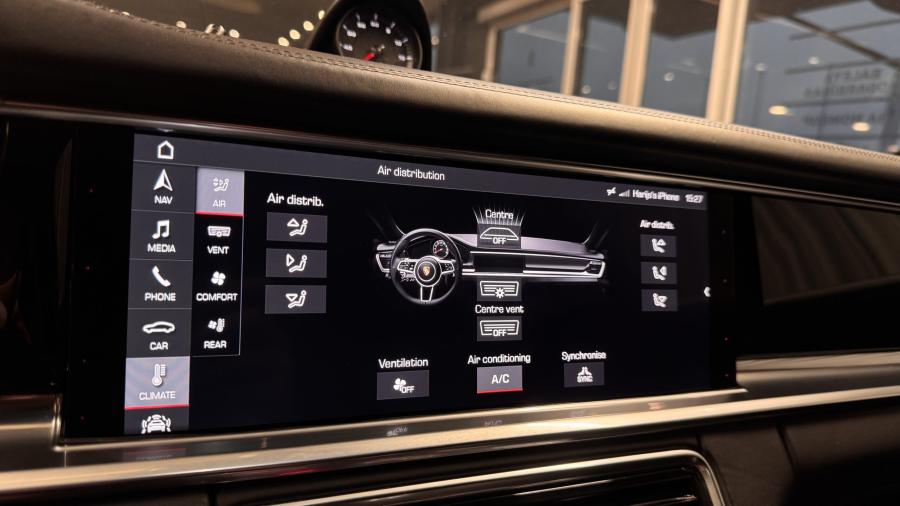 Pelēks Porsche Panamera 2018 Rīga, ar dzinēja tilpumu 2.90 L un nobraukumu 196 tūkst. km par 43500 €, foto 21 vietnē AUTOMOTO.COM.LV