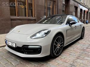 Grey Porsche Panamera 2018 in Riga, with an engine capacity of 2.90 L and mileage of 98 thousand km for 57800 €, photo  on AUTOMOTO.COM.LV