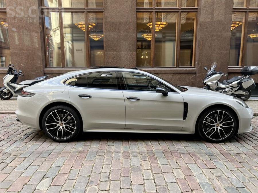 Grey Porsche Panamera 2018 in Riga, with an engine capacity of 2.90 L and mileage of 98 thousand km for 57800 €, photo 5 on AUTOMOTO.COM.LV