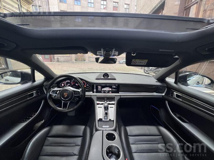 Grey Porsche Panamera 2018 in Riga, with an engine capacity of 2.90 L and mileage of 98 thousand km for 57800 €, photo 12 on AUTOMOTO.COM.LV