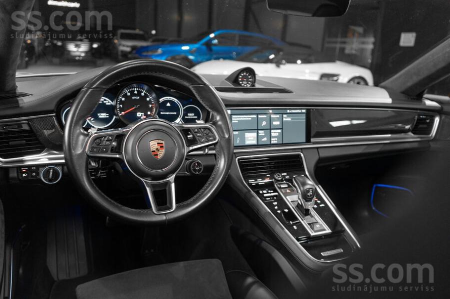 Pelēks Porsche Panamera 2019 Rīga, ar dzinēja tilpumu 4.00 L un nobraukumu 118 tūkst. km par 65340 €, foto 11 vietnē AUTOMOTO.COM.LV