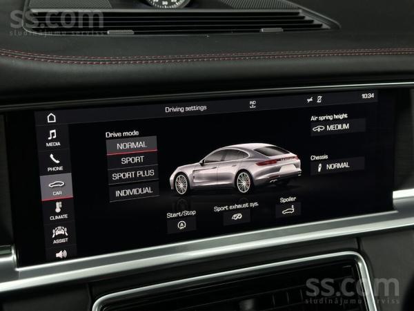 Grey Porsche Panamera 2019 in Riga, with an engine capacity of 4.00 L and mileage of 140 thousand km for 54990 €, photo 11 on AUTOMOTO.COM.LV