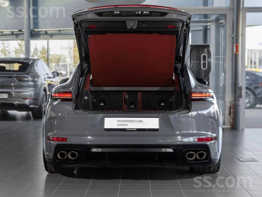 Grey Porsche Panamera 2024 in Riga, with an engine capacity of 4.00 L and mileage of 62 thousand km for 128000 €, photo 16 on AUTOMOTO.COM.LV