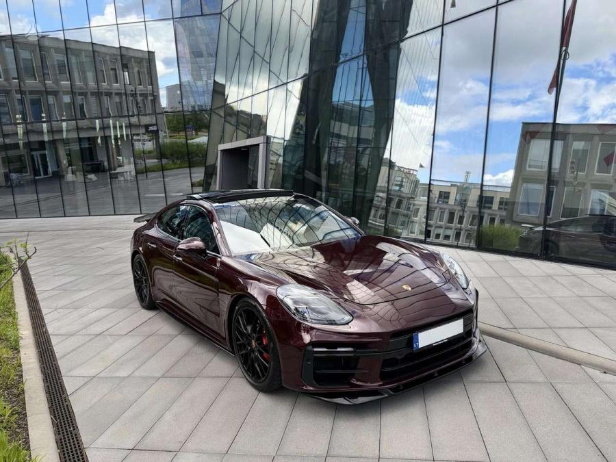 Sarkans Porsche Panamera 2021 Viļņa, ar dzinēja tilpumu 4.00 L un nobraukumu 37 tūkst. km par 62900 €, foto 3 vietnē AUTOMOTO.COM.LV
