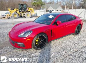 Sarkans Porsche Panamera 2020 Kauņa, ar dzinēja tilpumu 3.00 L un nobraukumu 15 tūkst. km par 29900 €, foto 3 vietnē AUTOMOTO.COM.LV