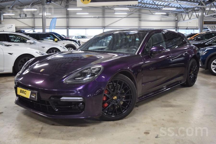 Violet Porsche Panamera 2019 in Riga, with an engine capacity of 4.00 L and mileage of 58 thousand km for 76900 €, photo 1 on AUTOMOTO.COM.LV