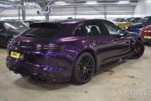 Violet Porsche Panamera 2019 in Riga, with an engine capacity of 4.00 L and mileage of 58 thousand km for 76900 €, photo 2 on AUTOMOTO.COM.LV