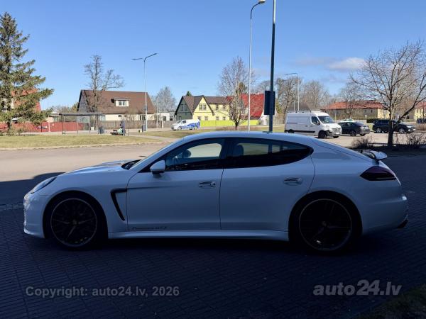White Porsche Panamera 2014 in Tallinn, with an engine capacity of 4.80 L and mileage of 47 thousand km for 42900 €, photo 6 on AUTOMOTO.COM.LV