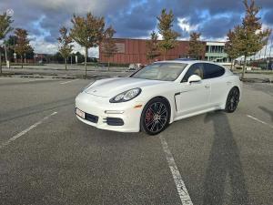 White Porsche Panamera 2016 in Klaipeda, with an engine capacity of 3.61 L and mileage of 154 thousand km for 23700 €, photo 9 on AUTOMOTO.COM.LV